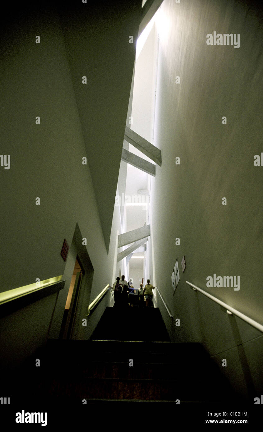 Germany, Berlin, Jewish Museum (1999) by architect Daniel Libeskind ...