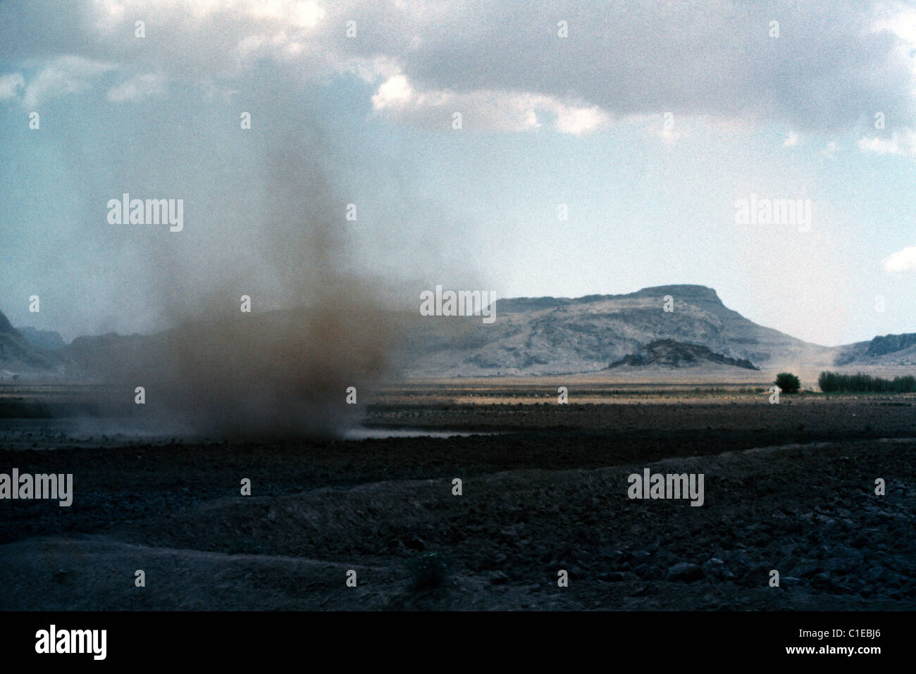 Desert Yemen Dust Devil Stock Photo - Alamy