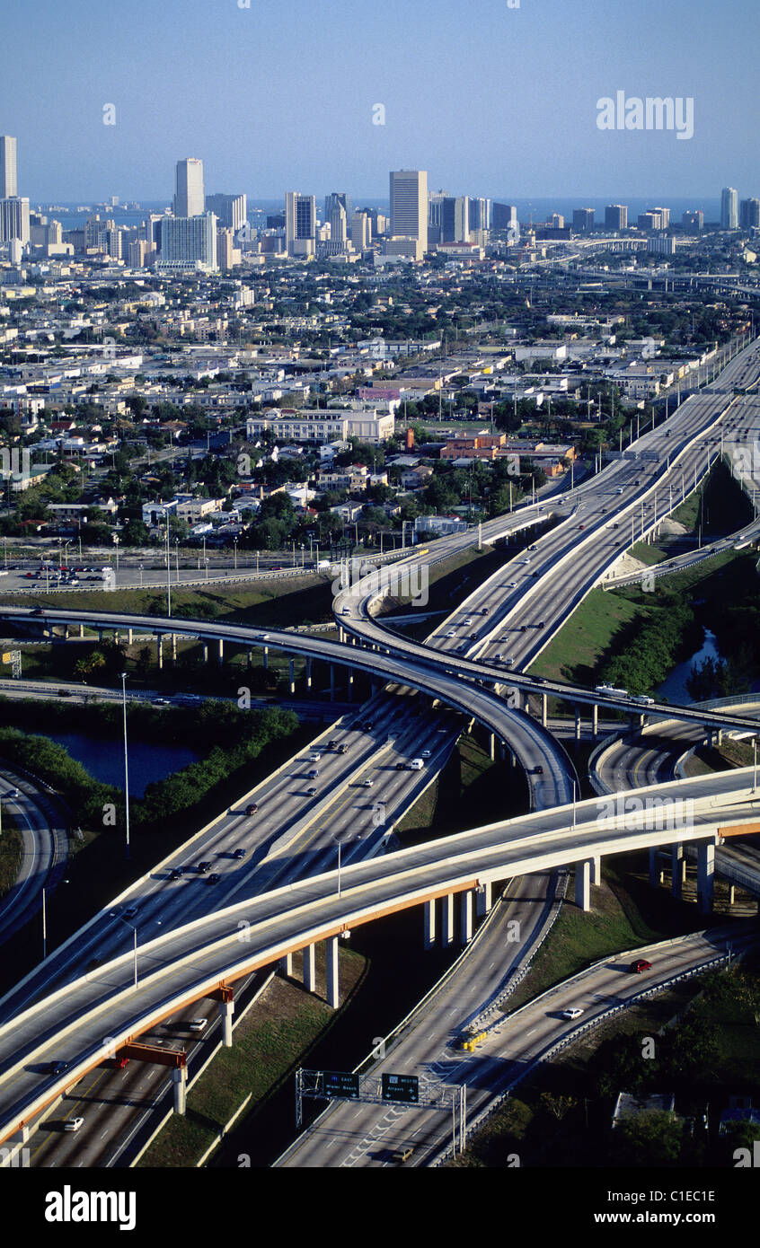 Aerial highway interchange florida hi-res stock photography and images ...
