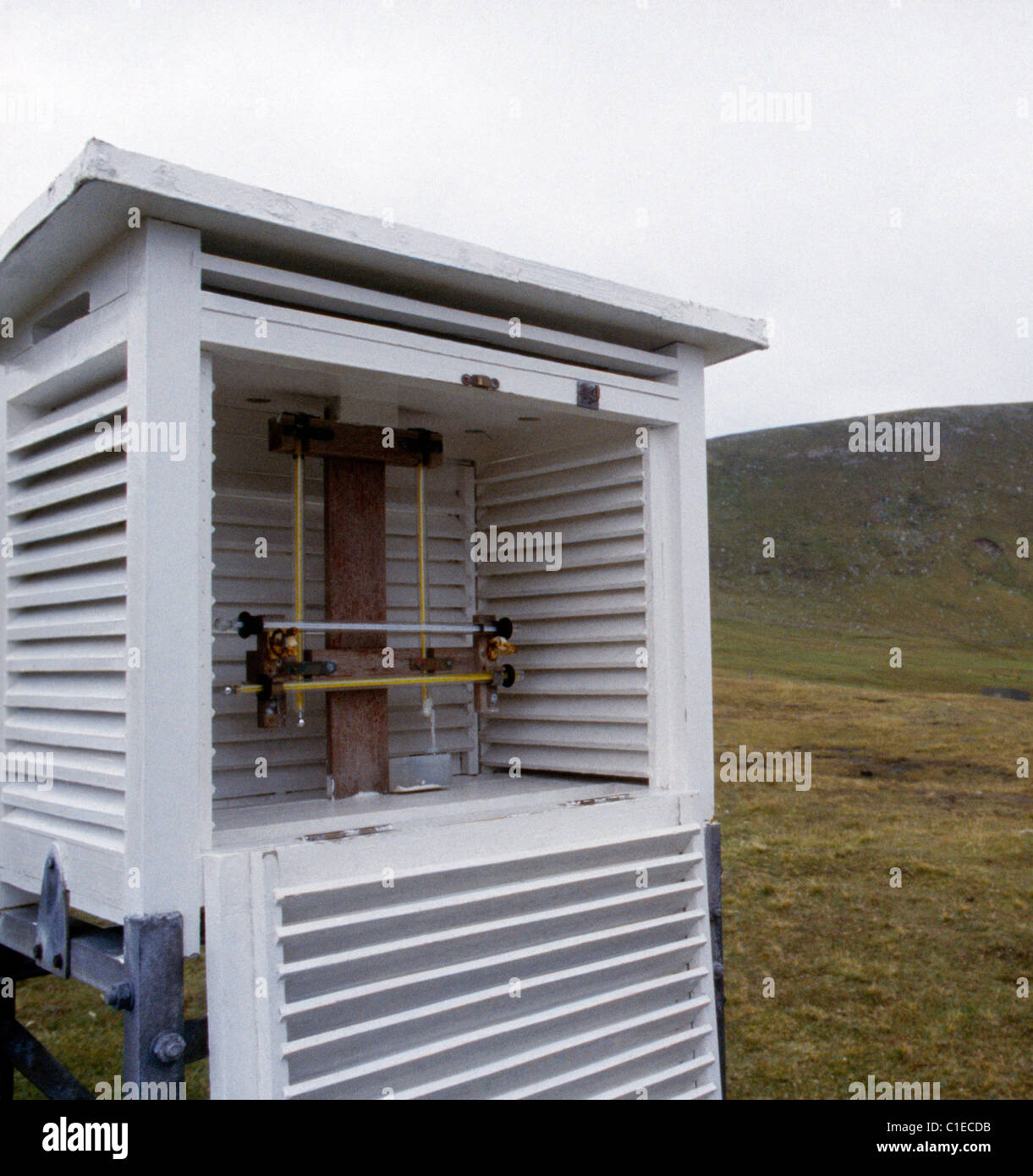 Foula Shetlands Scotland Meteorologist & Device For Measuring Air ...