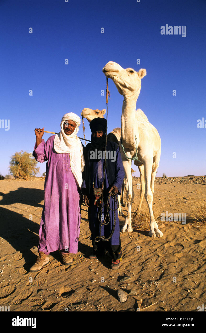 Niger, Sahara, Tenere desert, tuareg camel riders Stock Photo - Alamy