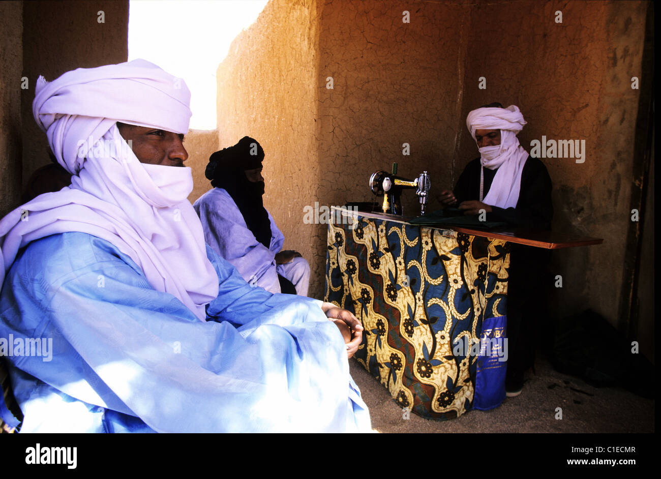 Niger, Sahara, the Timia oasis in the mountainous massif of Air, the ...