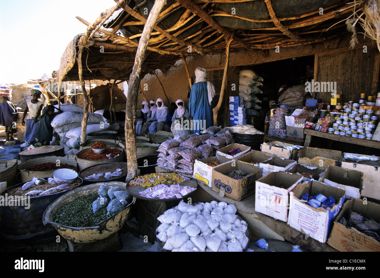 Niger, Agadez, the daily market Stock Photo - Alamy