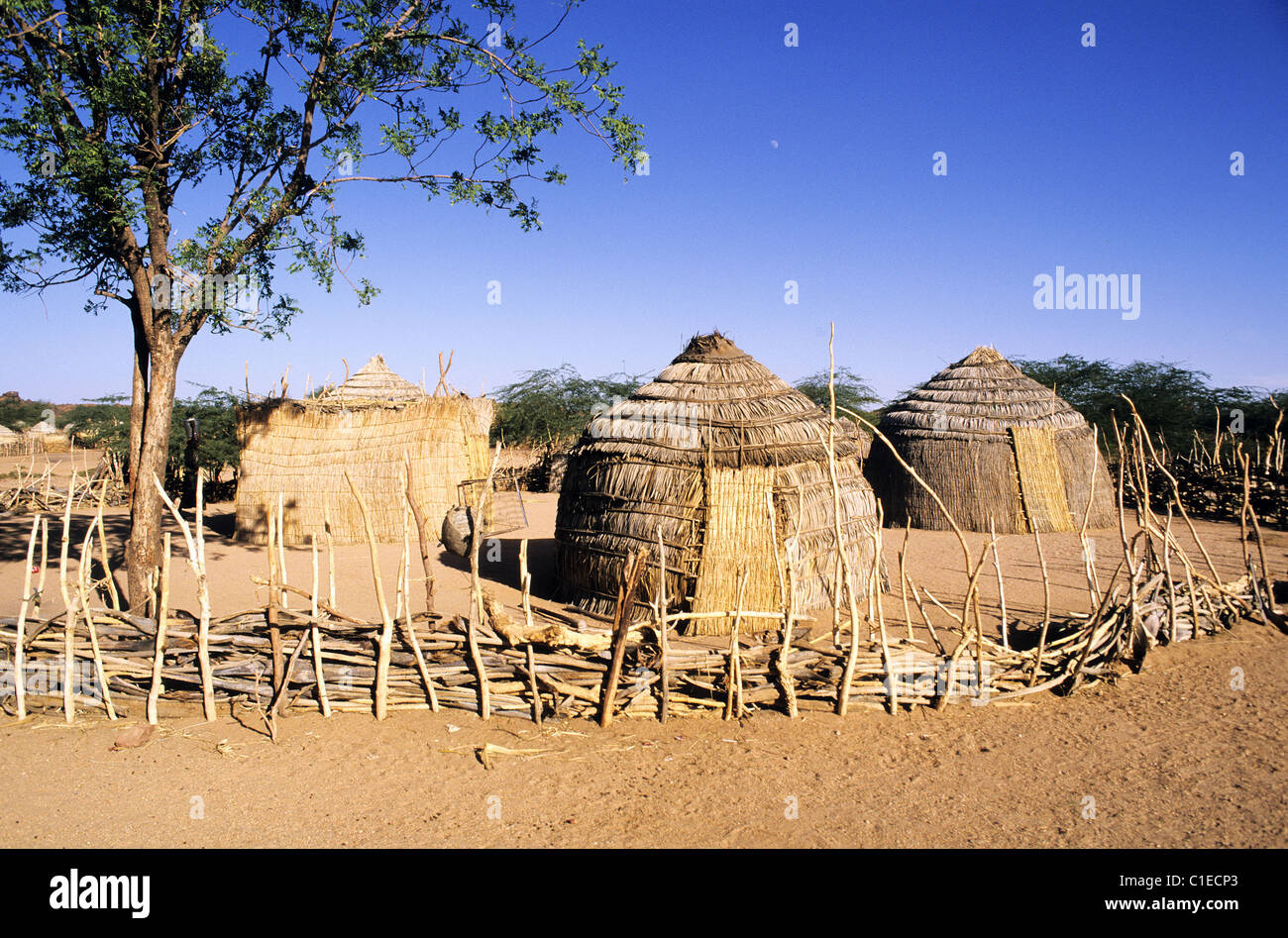 Niger, Sahara, nomad camp in the mountainous massif of Air Stock Photo ...