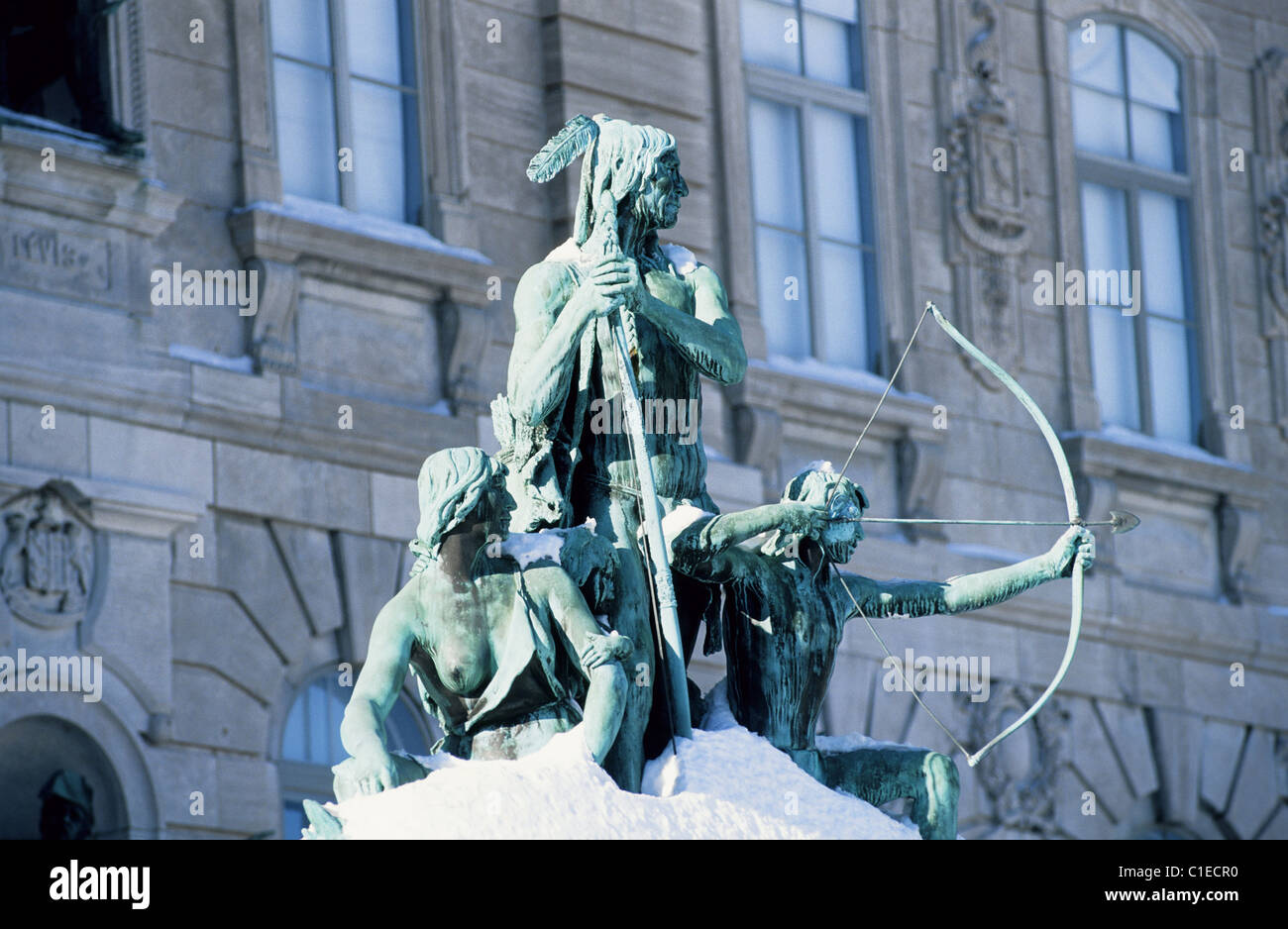 Canada Quebec Province Quebec city statues representing a homage to the ...