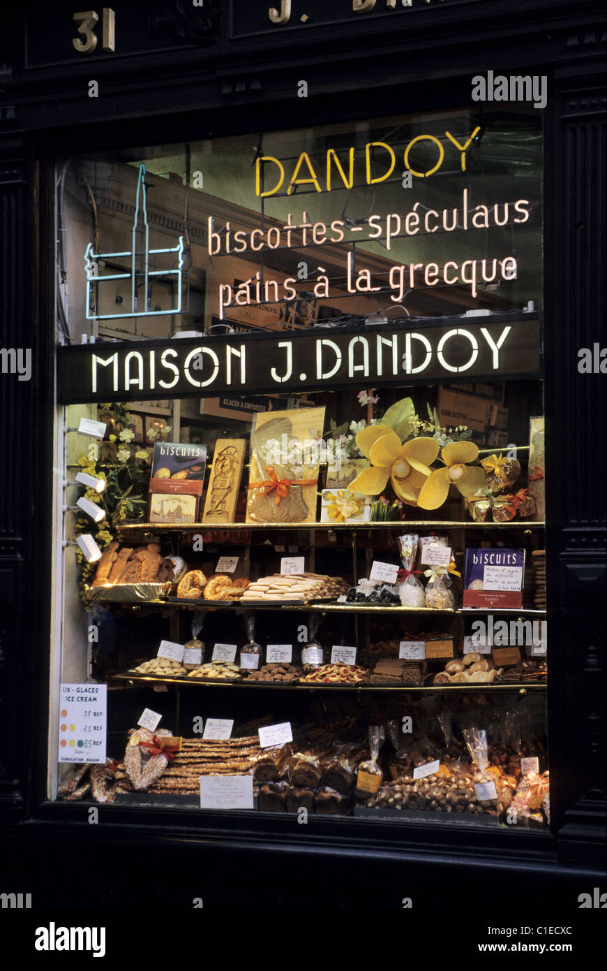 Belgium, Brussels, Dandoy House, famous pastrycook in Rue au Beurre ...
