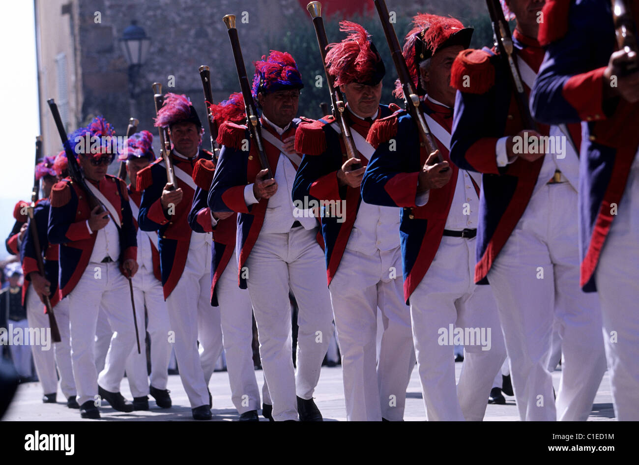 France, Var, Saint Tropez, bravade celebration Stock Photo - Alamy