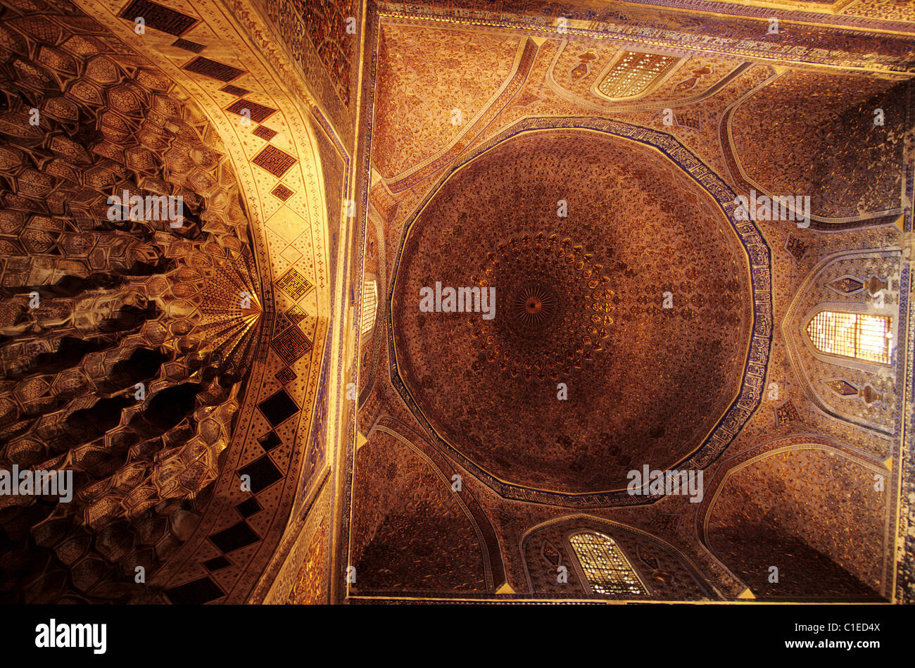 Uzbekistan, City of Samarkand, Gour Emir, Tamerlan mausoleum Stock ...