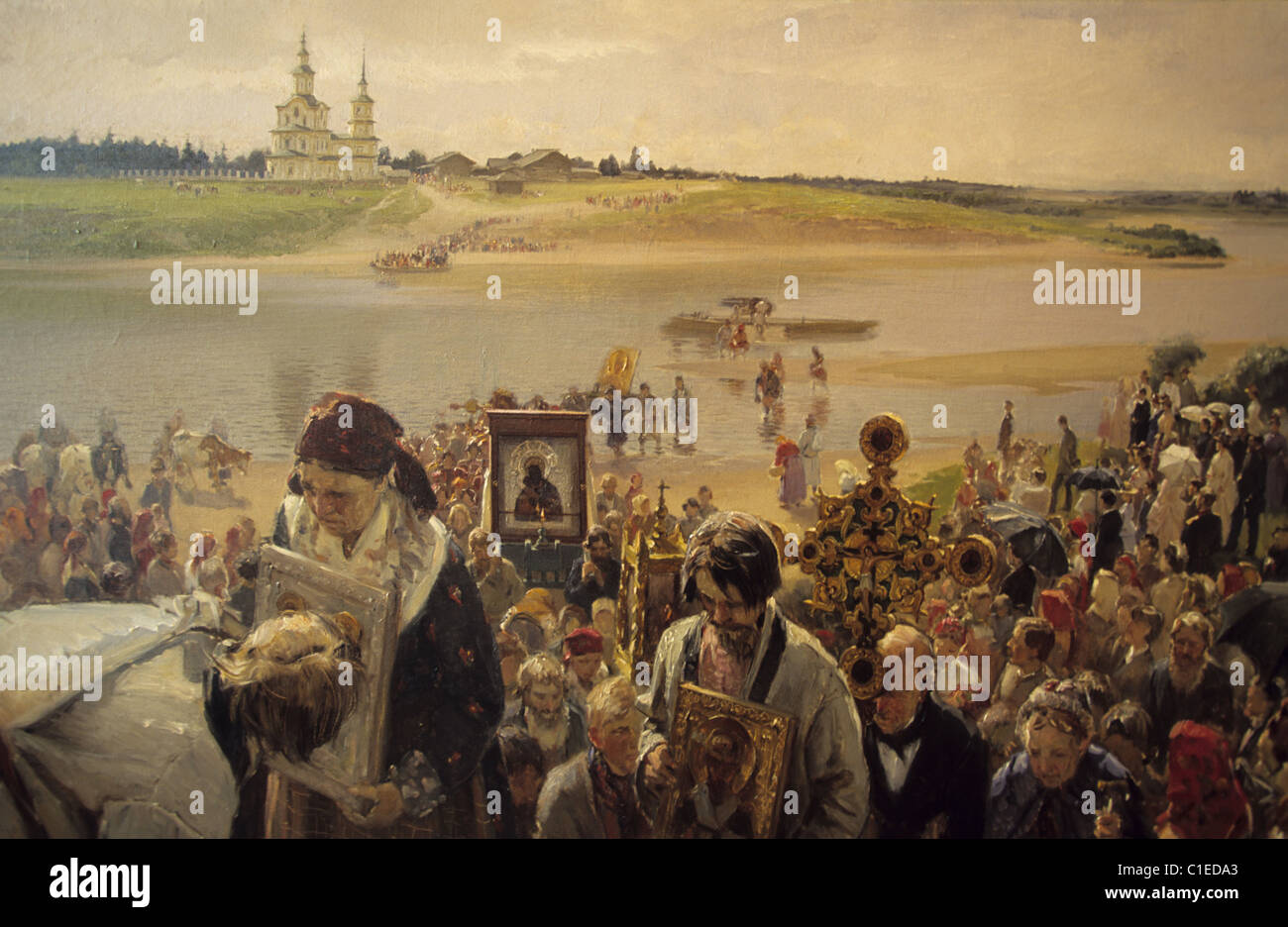 Catholic procession painting hi-res stock photography and images - Alamy