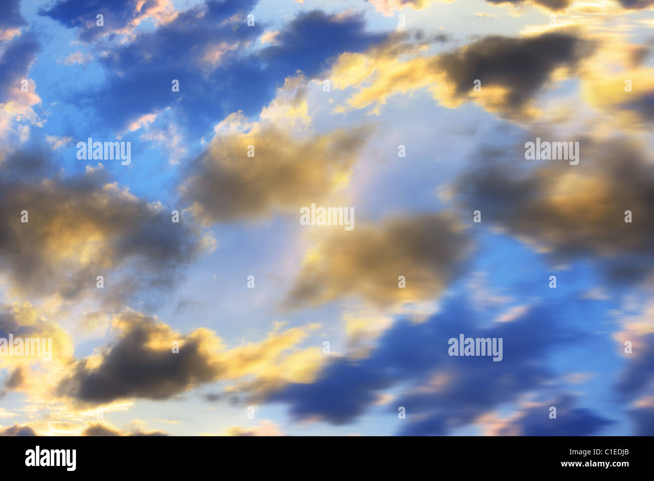 Clouds in Sunset Stock Photo - Alamy