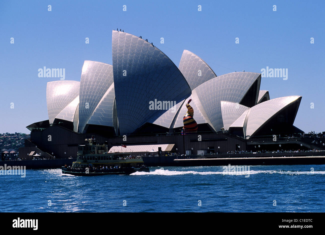 Australia, Sydney, the Opera House of Sydney (1973) evokes the shapes ...
