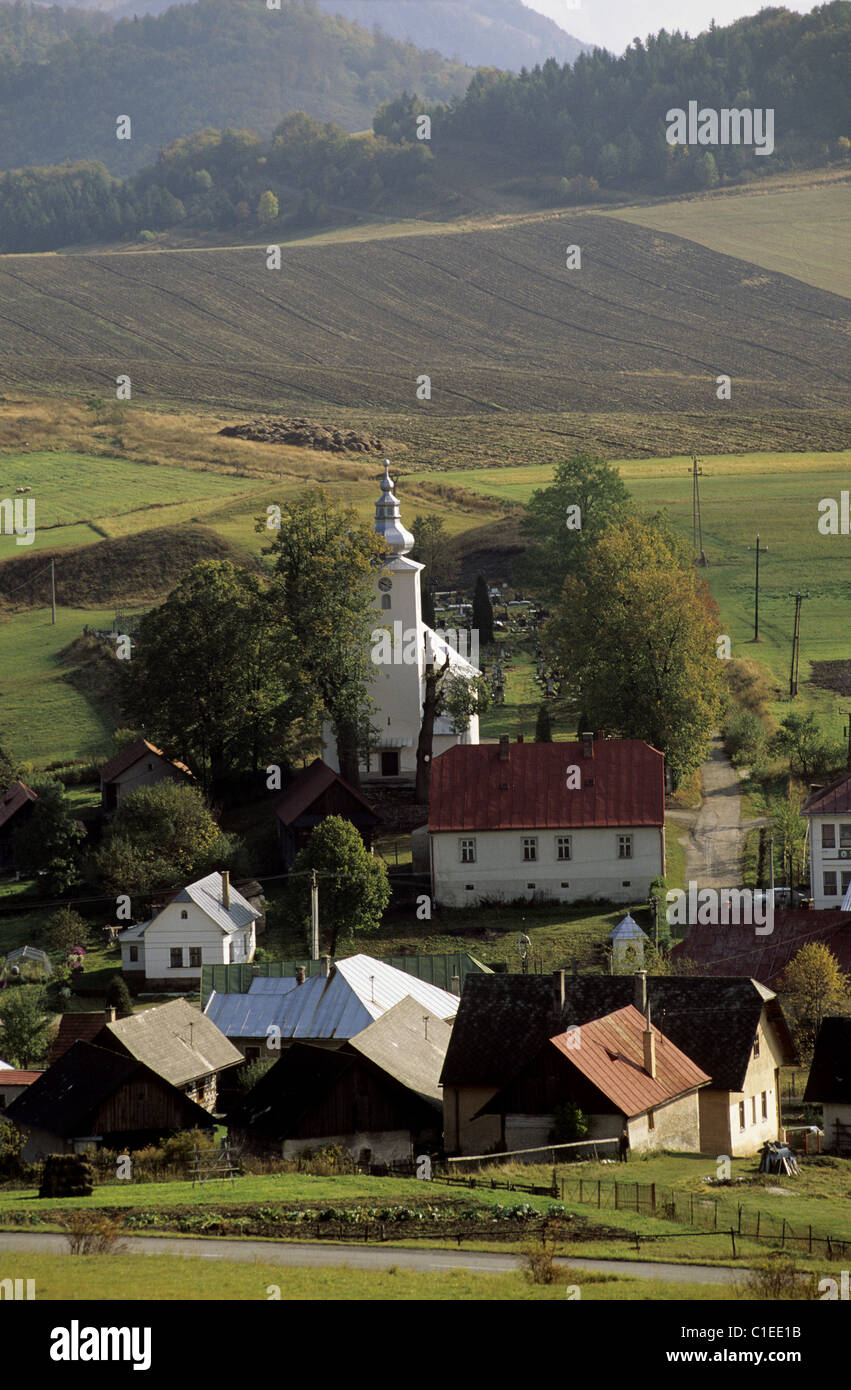 Slovakia, Cicmany village Stock Photo - Alamy