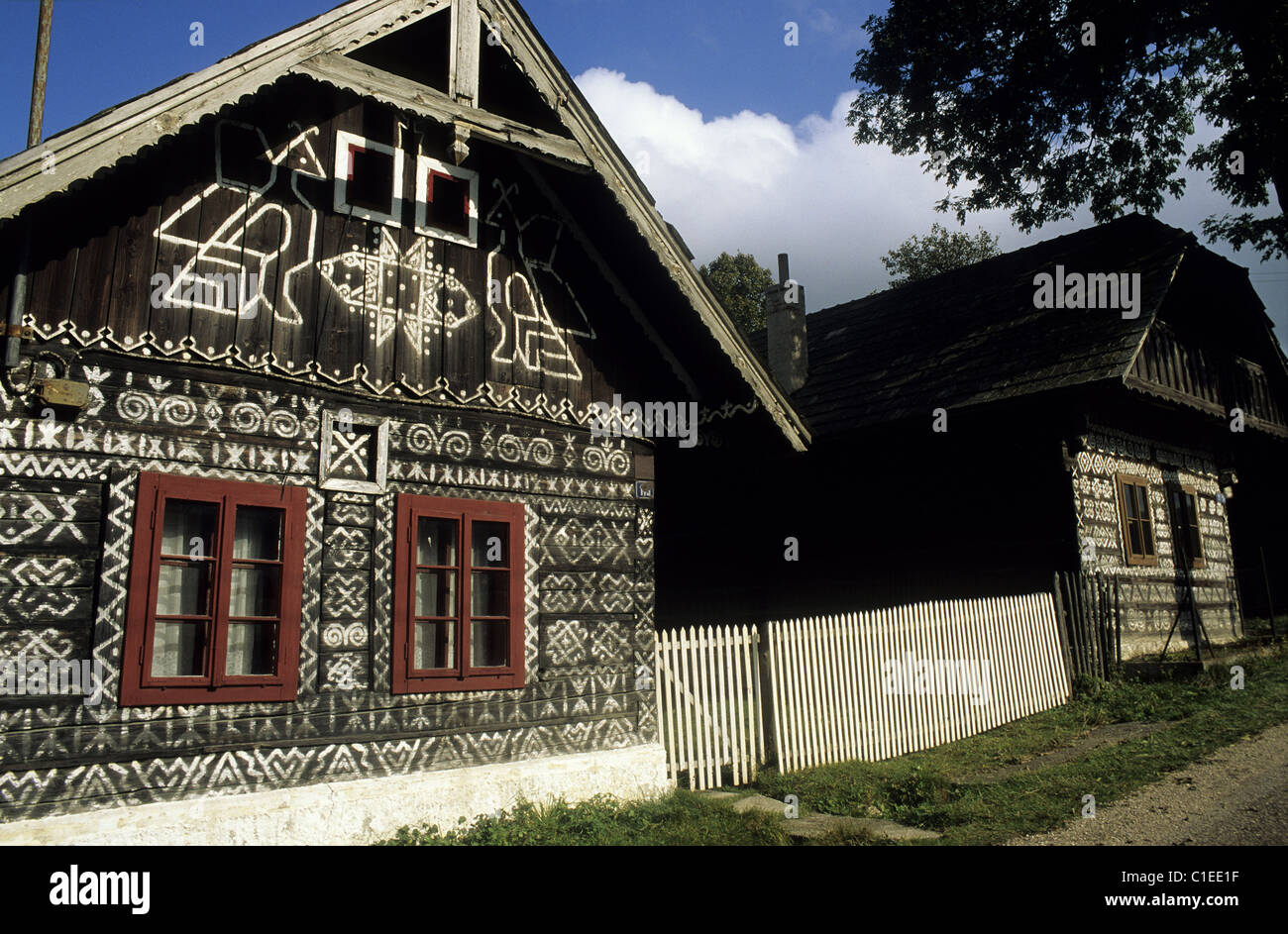 Slovakia, Cicmany village Stock Photo - Alamy