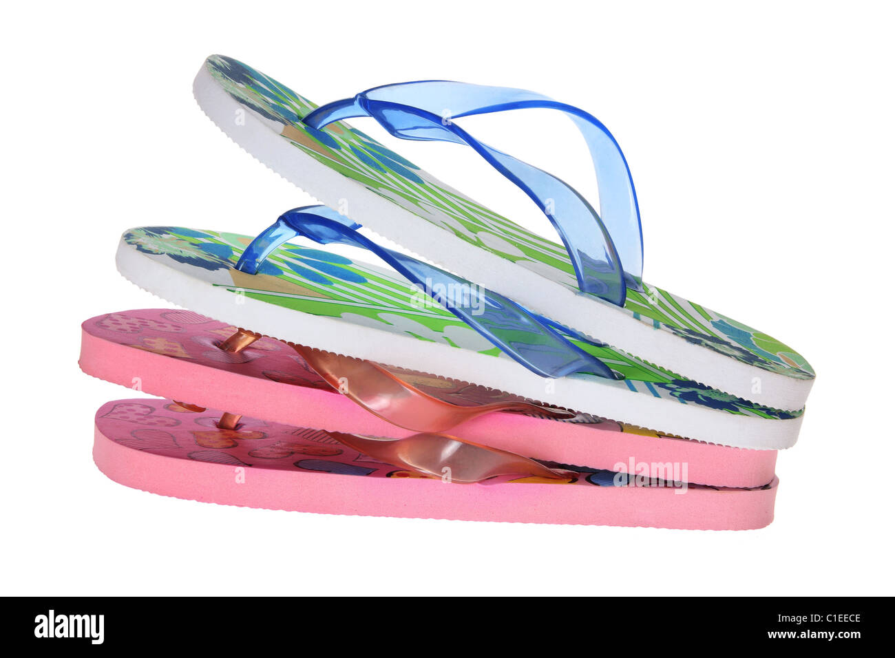 Stack of Slippers Stock Photo - Alamy