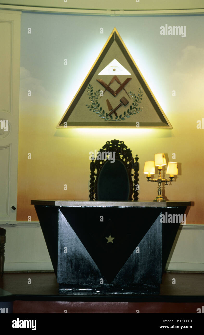 France, Paris, Cadet Street, Masonic Temple at the Grand Orient de ...