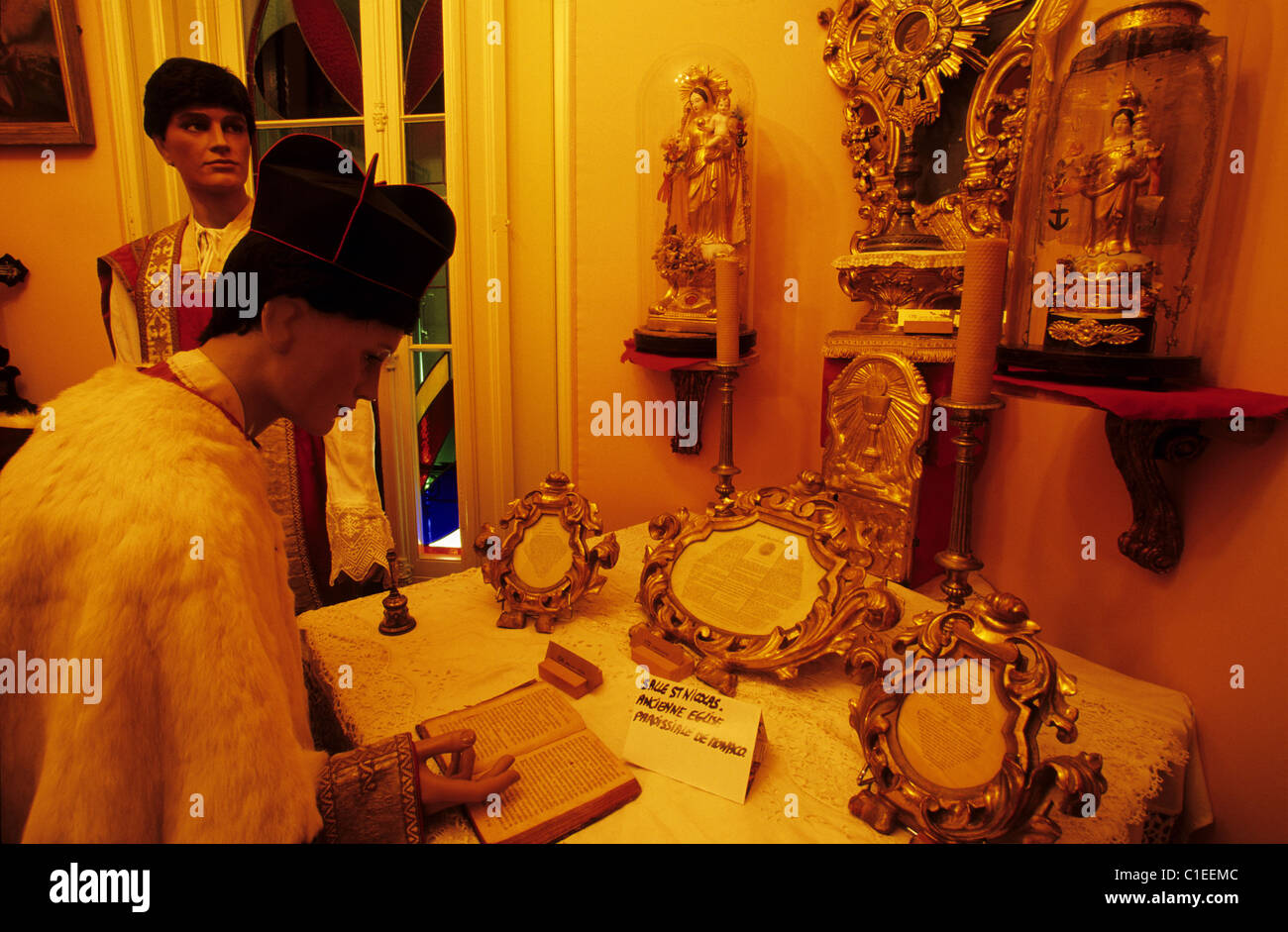 Principality of Monaco, the museum of old Monaco Stock Photo - Alamy