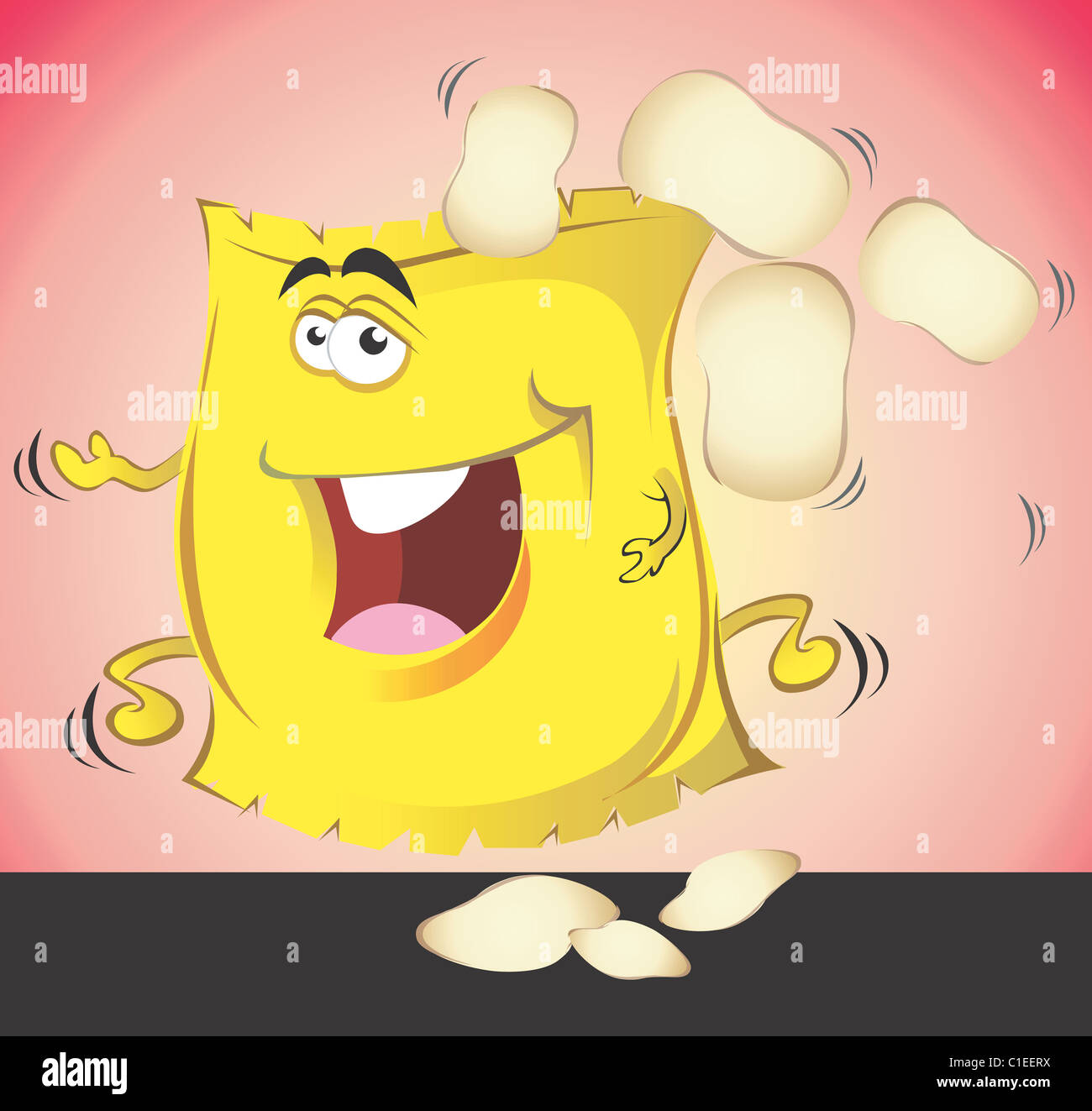 cartoon wafers packet Stock Photo - Alamy