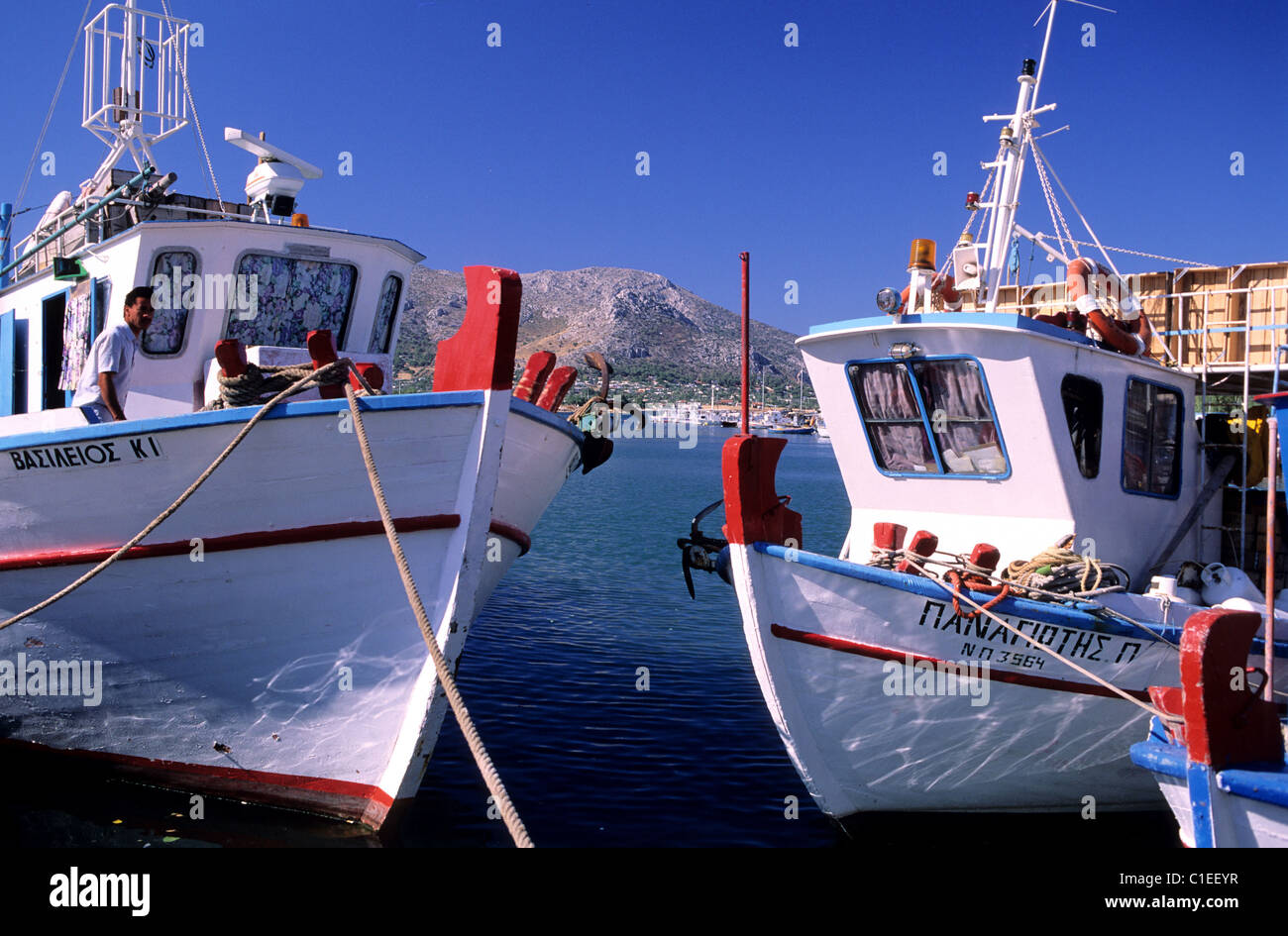 Greece, Saronic Islands, Salamine, Salamis Port Stock Photo - Alamy