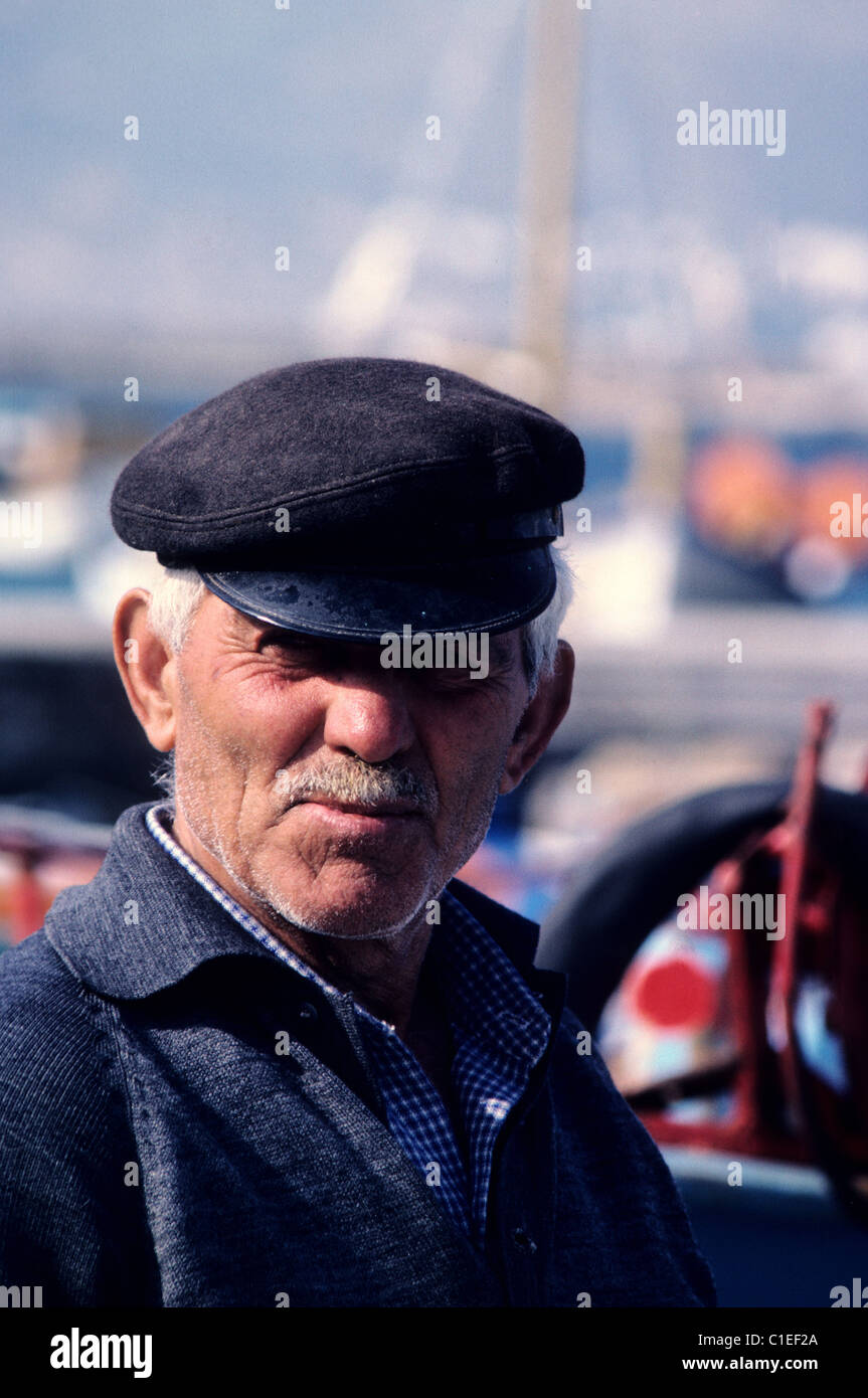 Greece, Portrait of an old Greek man Stock Photo - Alamy