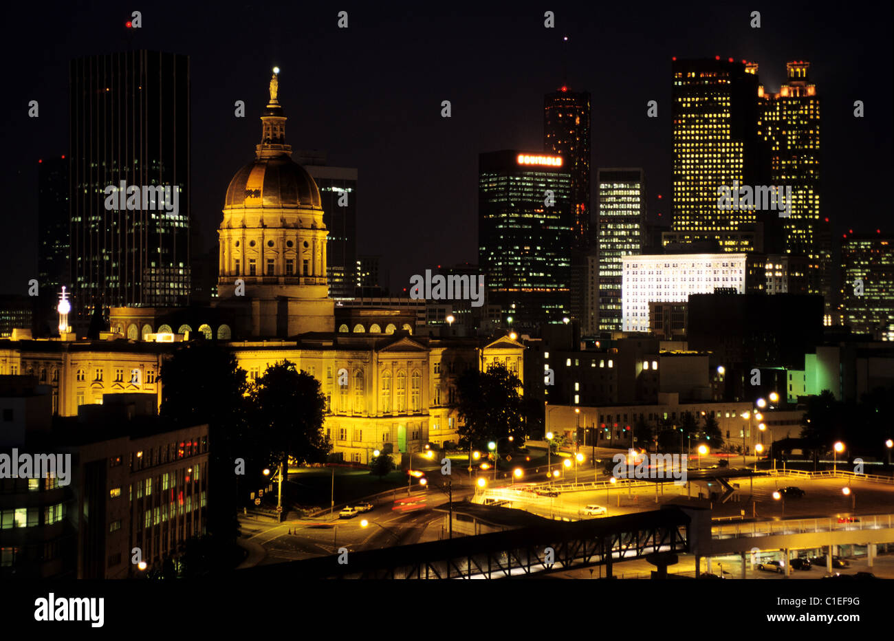United States, Georgia, Atlanta, by night Stock Photo - Alamy