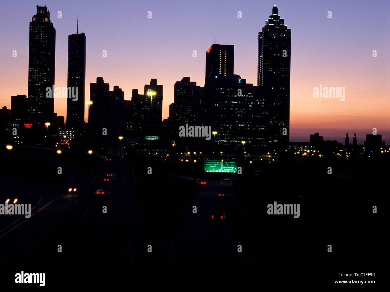 United States, Georgia, Atlanta, by night Stock Photo - Alamy
