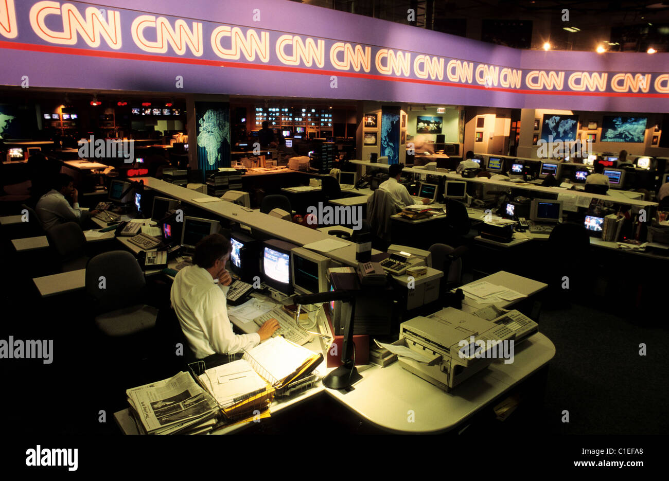 United States, Georgia, Atlanta, CNN studios (FILES - picture is before ...