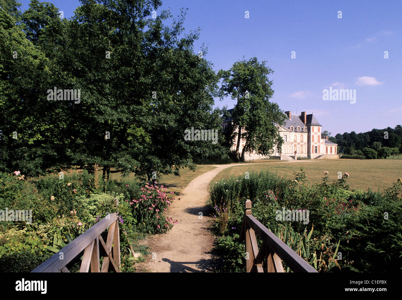 France, Essonne, Courson Monteloup, Courson Monteloup castle Stock ...