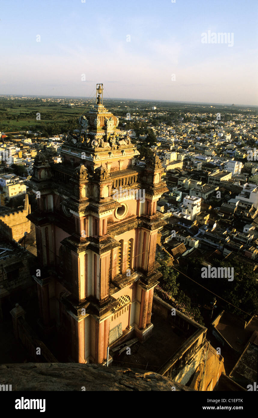 India, Tamil Nadu State, Tiruchirappalli (Trichy), the temple at the ...