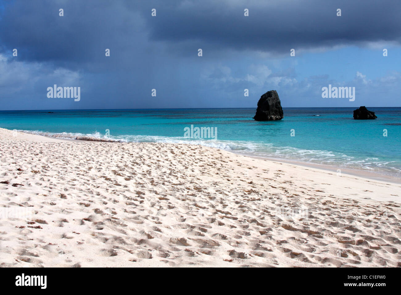 Warwick Long Bay, Bermuda Stock Photo - Alamy