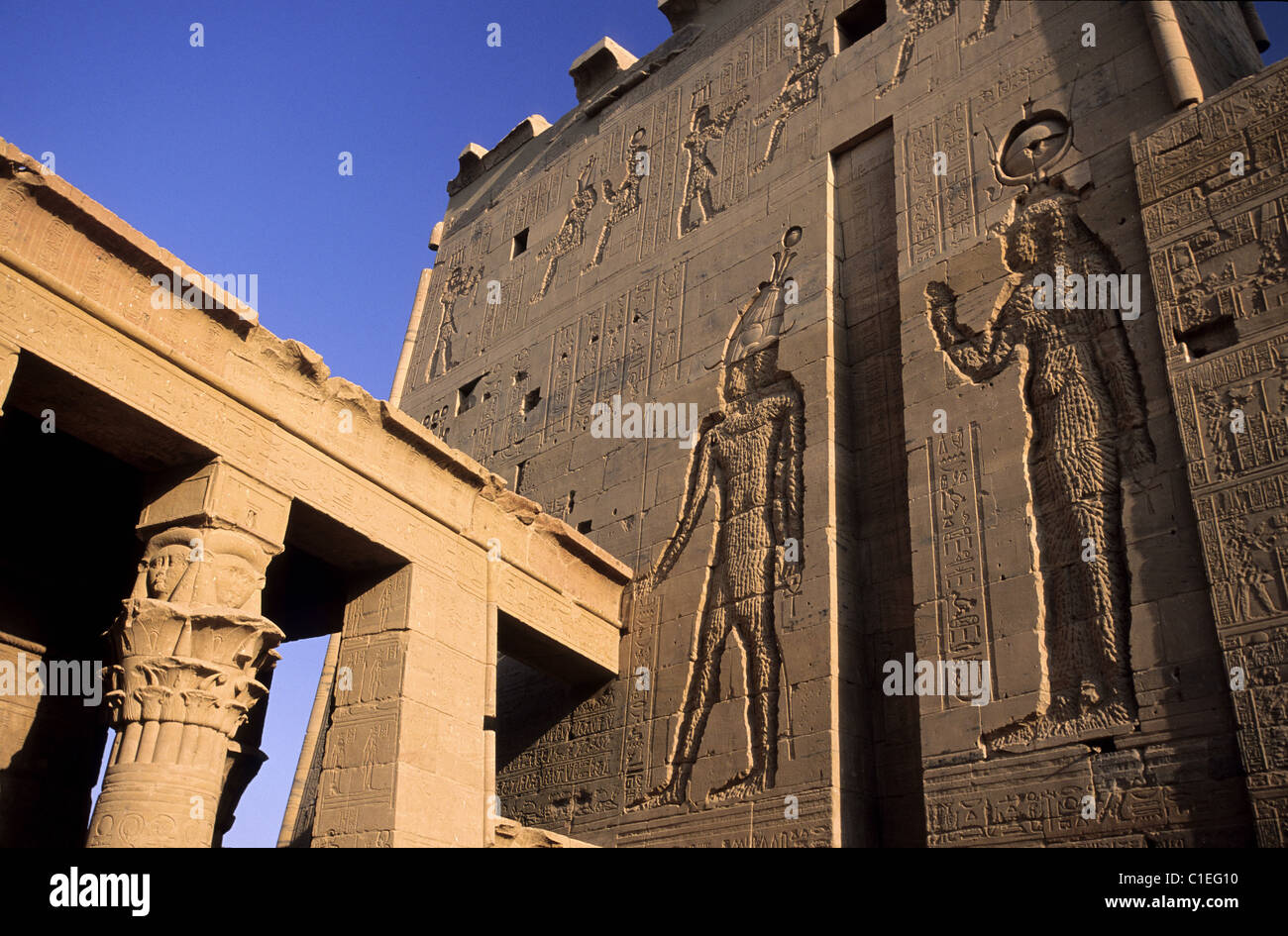 Egypt, Assouan, Philae temple Stock Photo - Alamy
