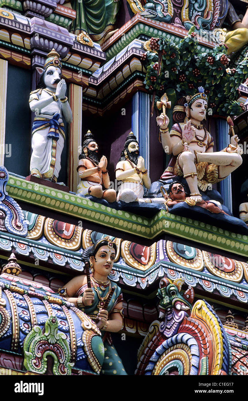 France, Reunion Island (overseas department), Saint Andre, detail of a ...