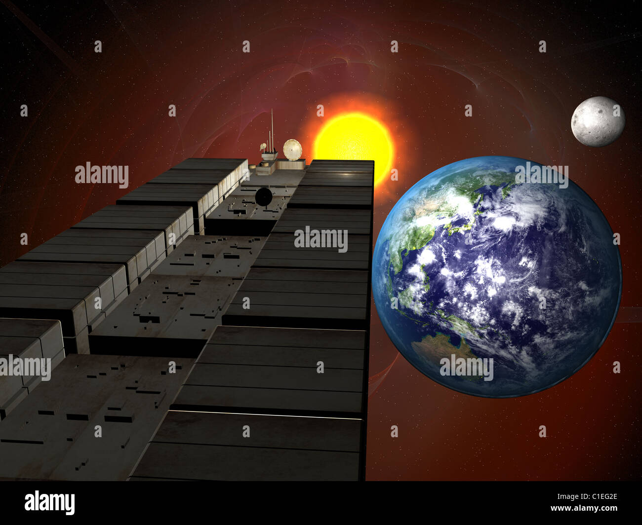 Earth ship hi-res stock photography and images - Alamy
