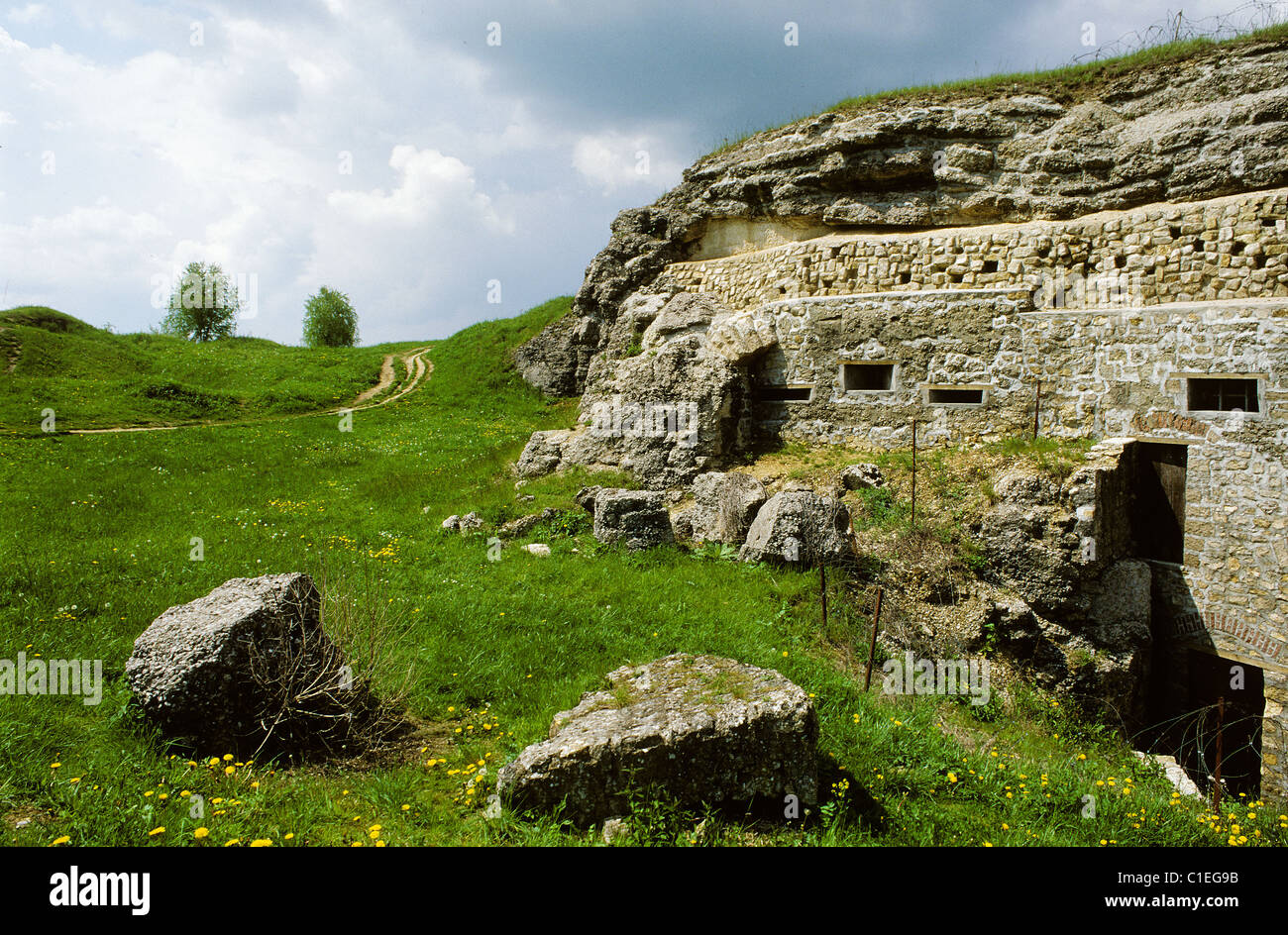 France, Meuse, Douaumont, military Fort of Douaumont Stock Photo - Alamy