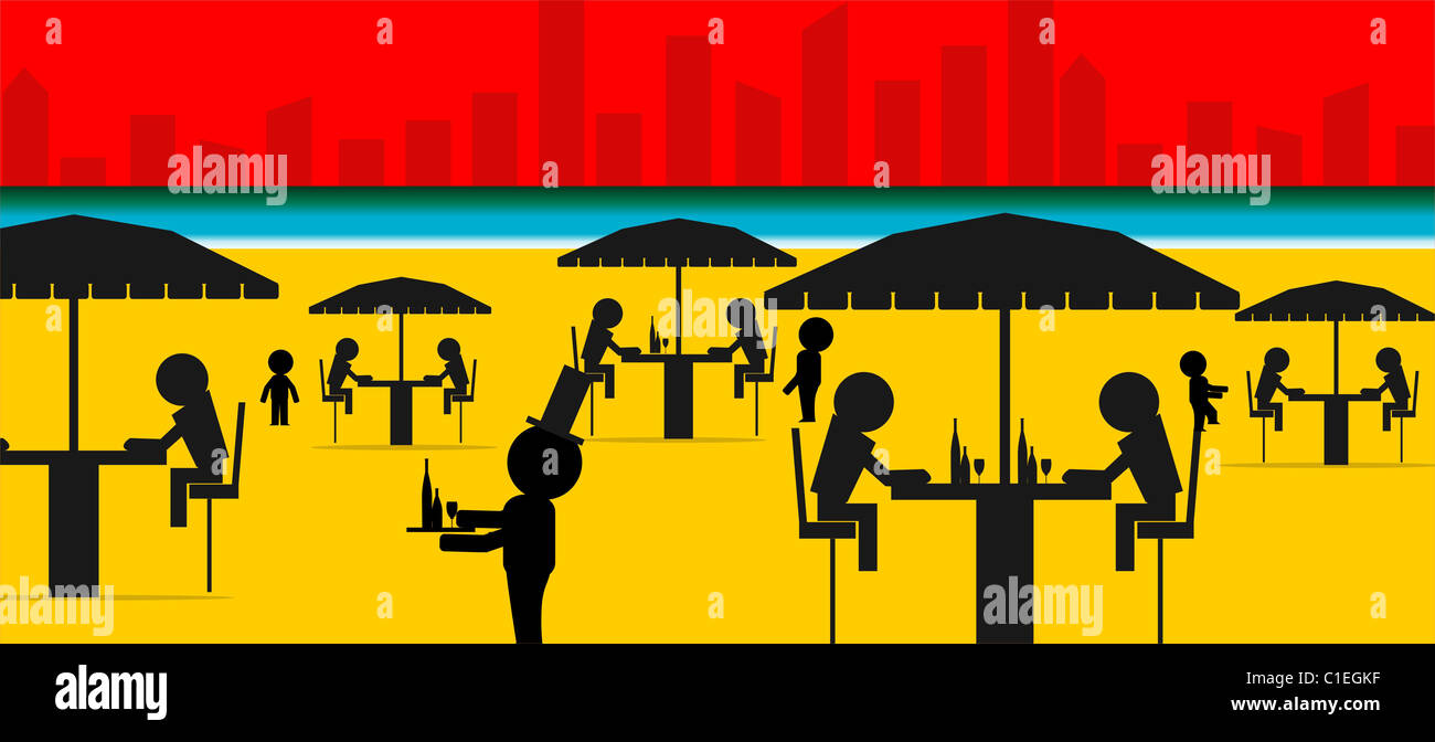 people relaxing in a restaurant Stock Photo - Alamy