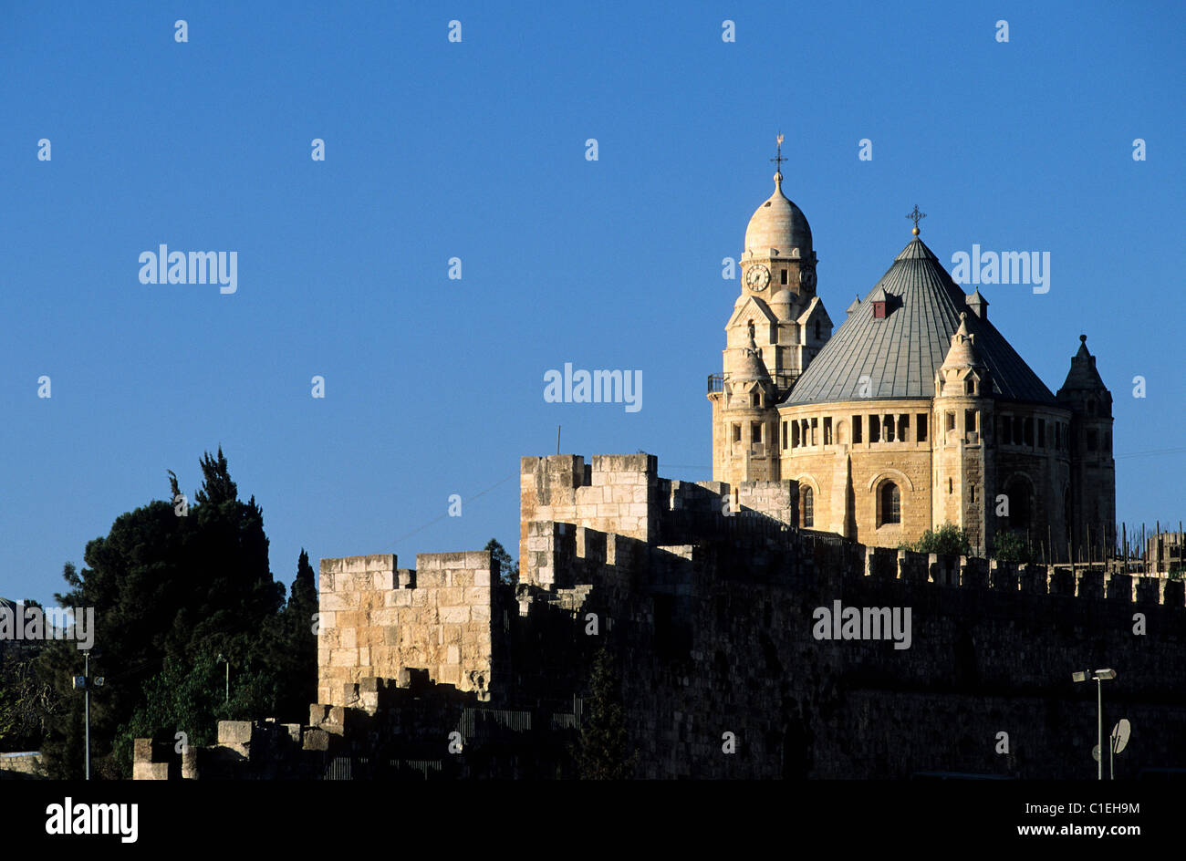 Israel, Judea region, New Jerusalem, holy city, Zion Hill and the ...