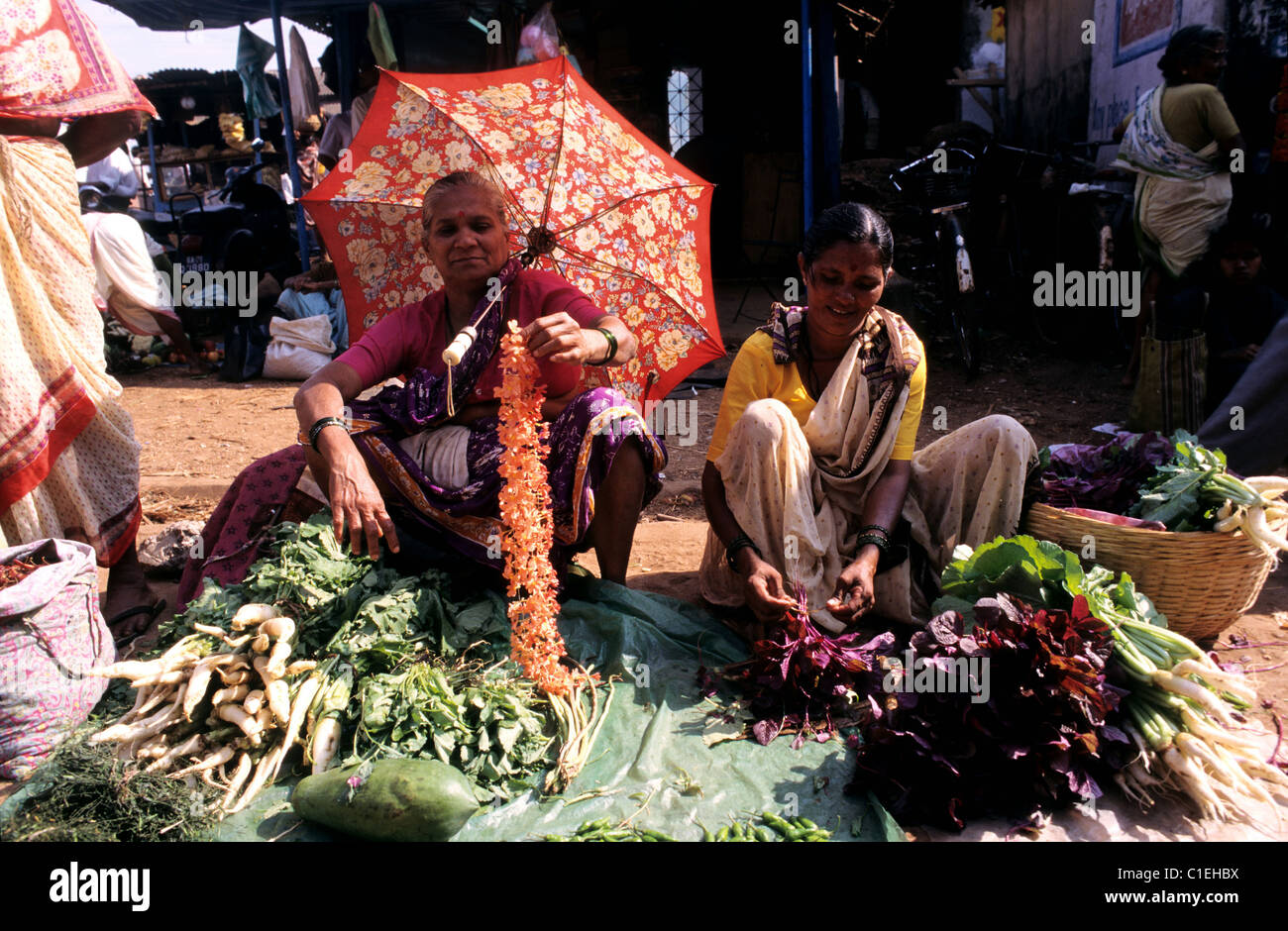 India, Goa, Calangute market Stock Photo - Alamy