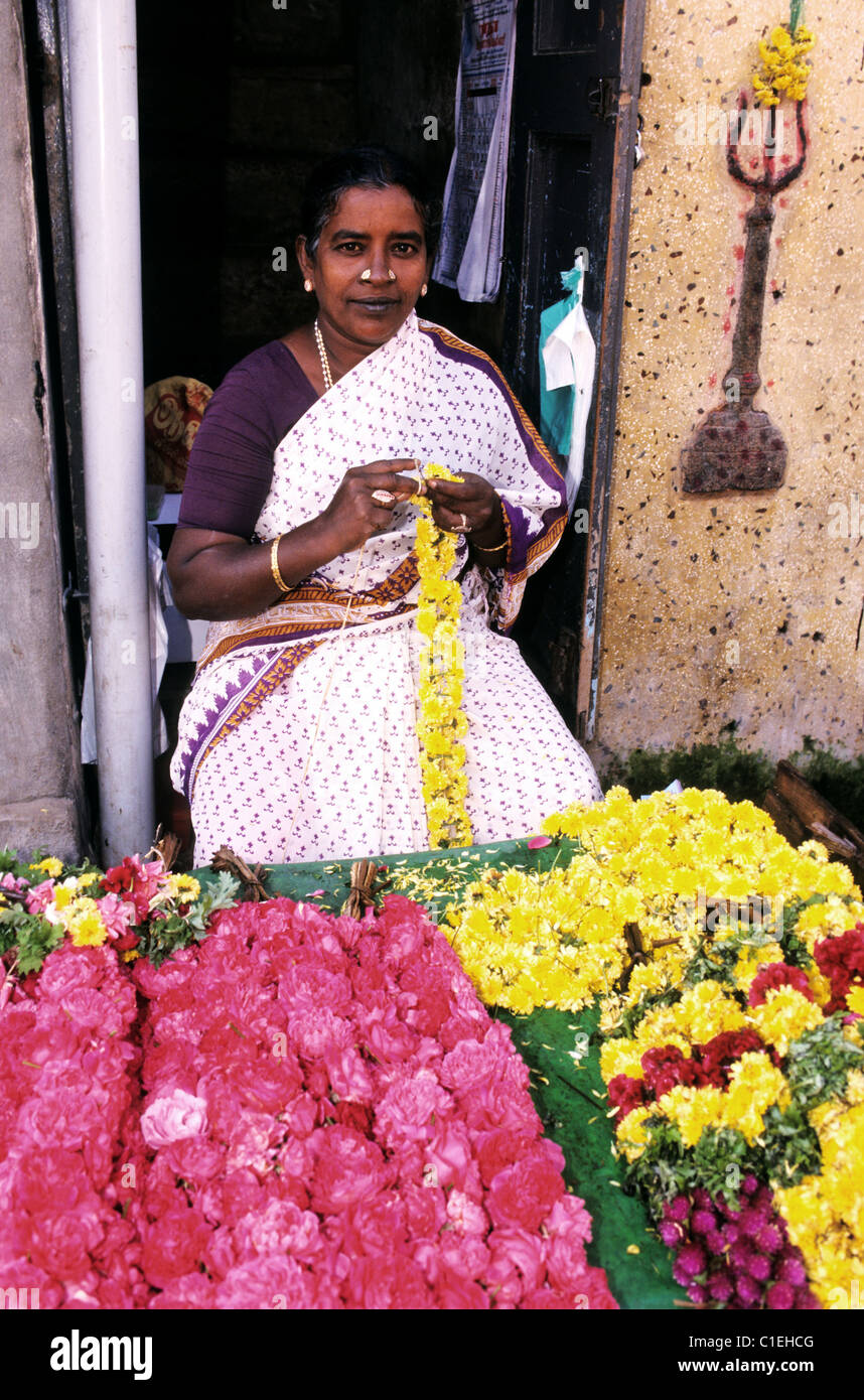 India Tamil Nadu Tiruchirappalli Woman High Resolution Stock ...
