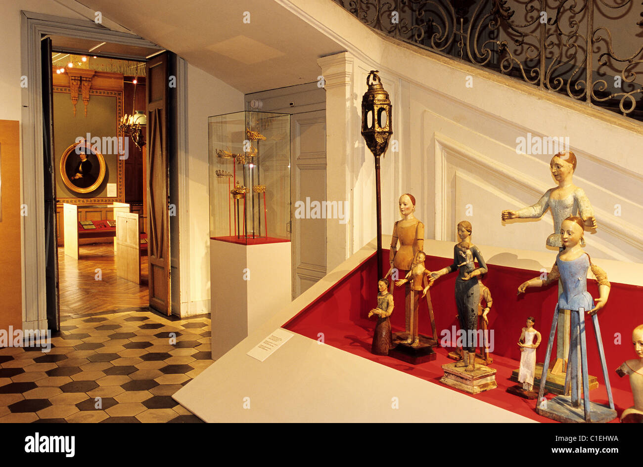 France, Gard, Nimes city, Place aux Herbes, Museum of the old Nimes ...