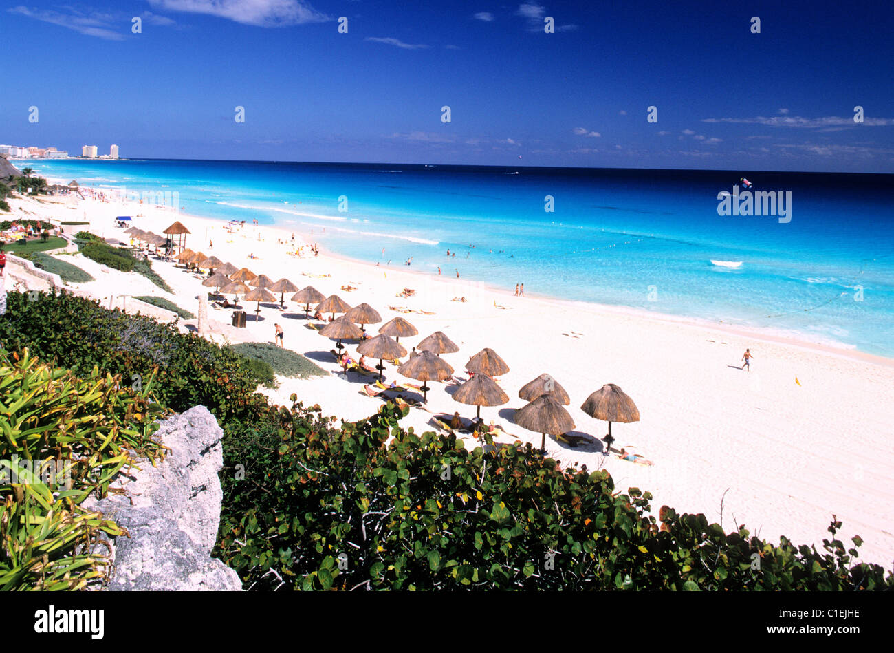 Mexico, Quintana Roo State, Riviera Maya, Cancun, the beach Stock Photo ...