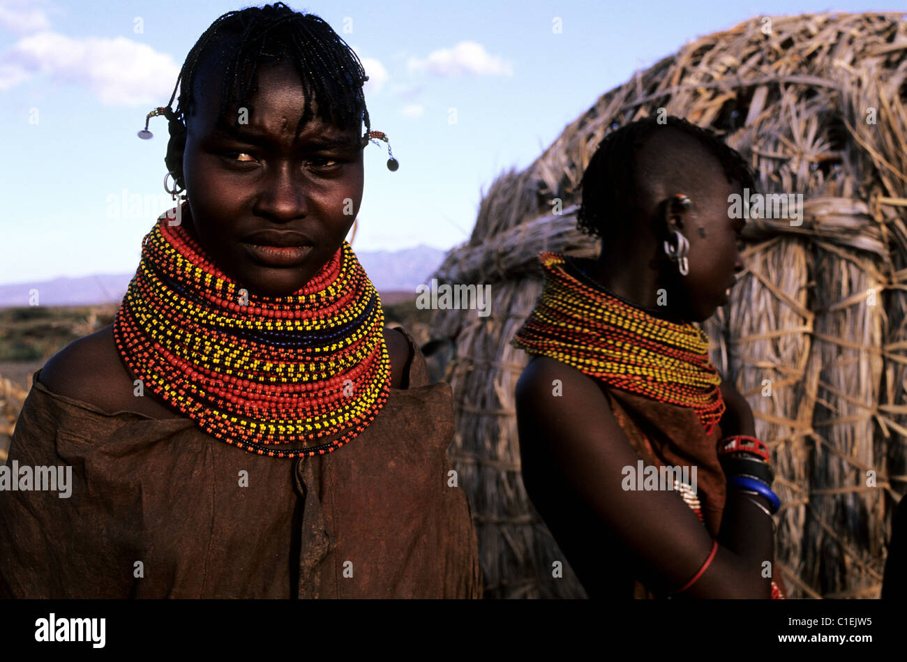 Kenya, Rift valley, Turkana tribe Stock Photo - Alamy