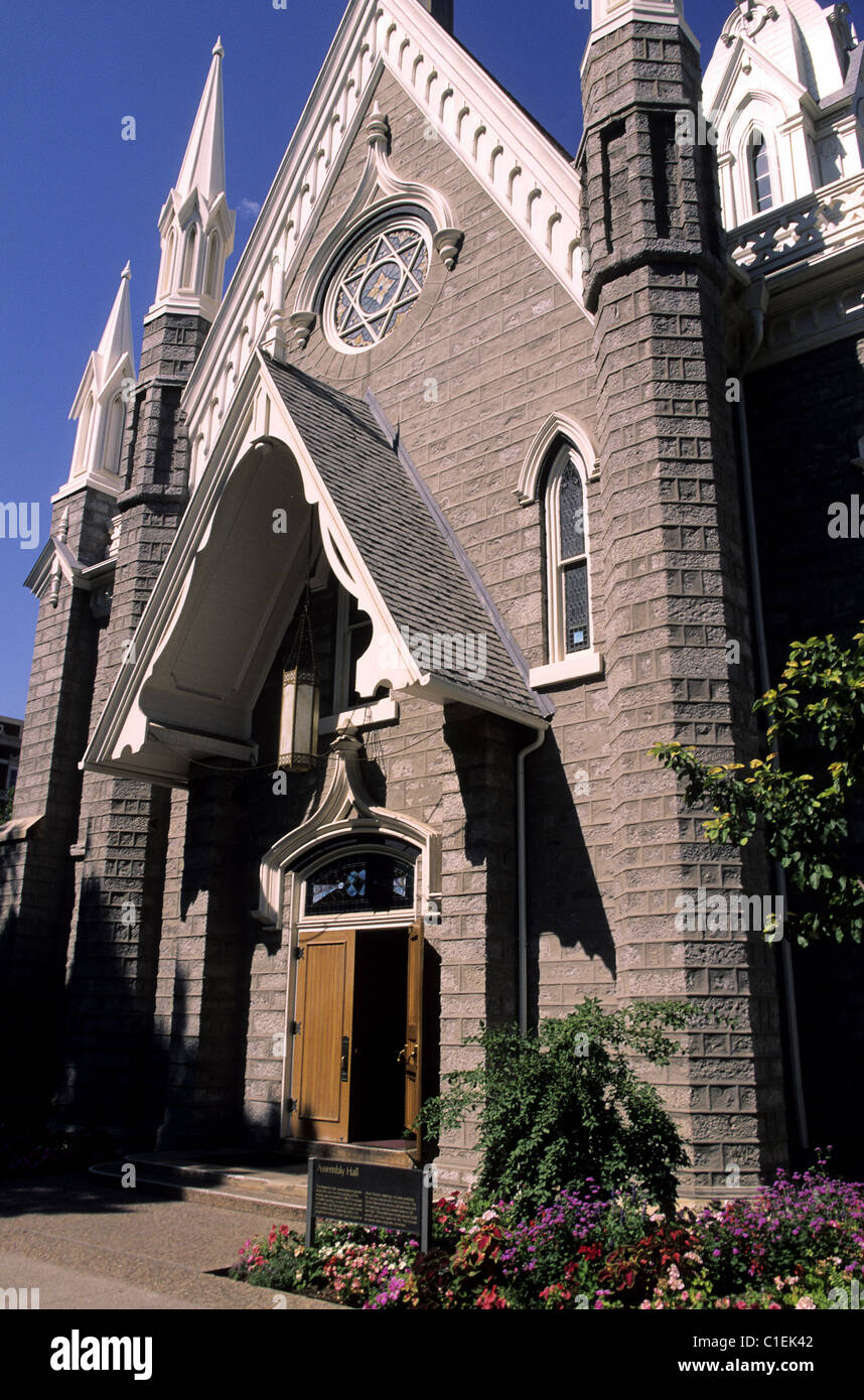 United States, Utah, Salt Lake City, the Mormon Temple Square, Assembly ...