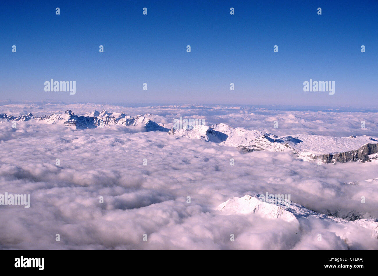 France, Haute Savoie, le Mont Blanc, panoramic view Stock Photo - Alamy