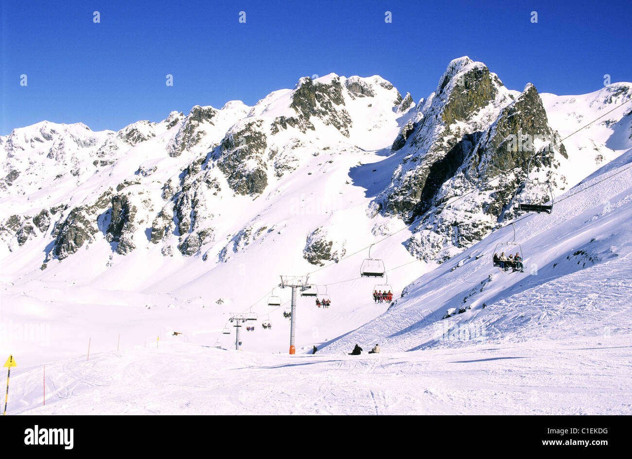 France, Isere, Chamrousse ski area Stock Photo - Alamy