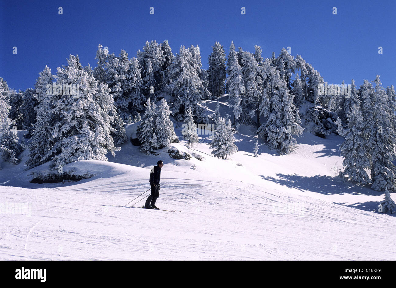 France, Isere, Chamrousse ski area Stock Photo - Alamy