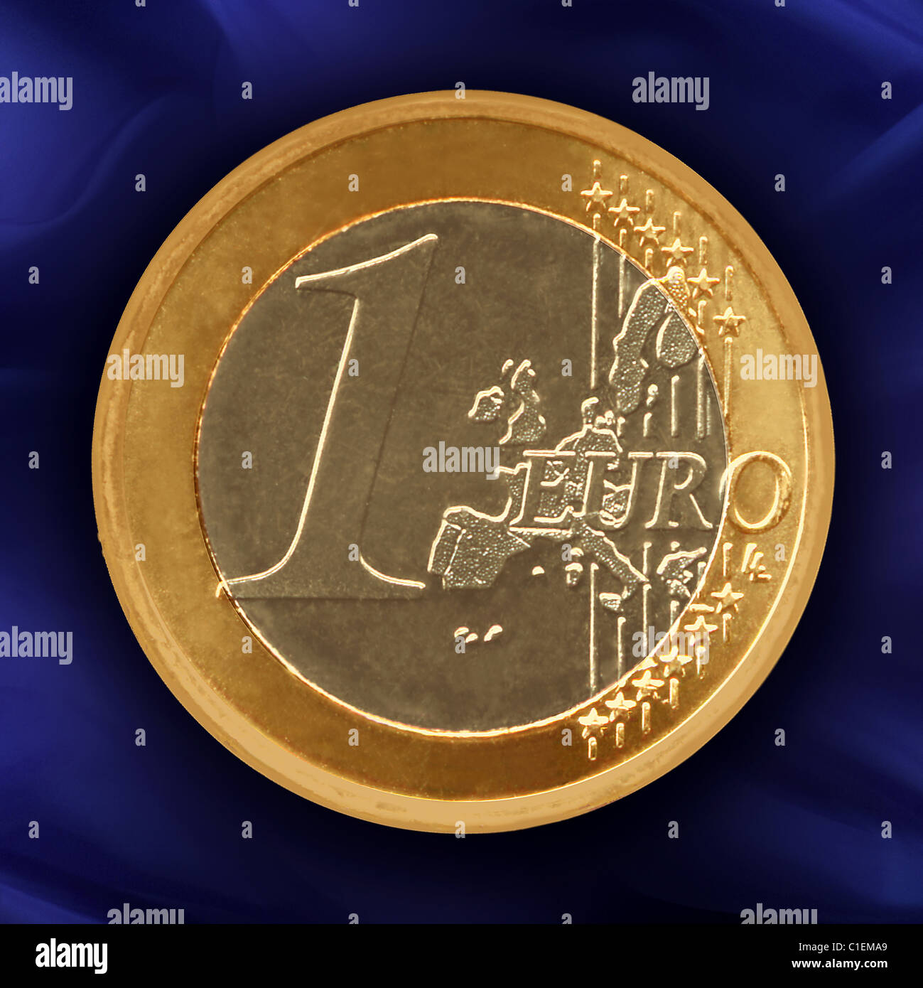One Euro, Coin Stock Photo - Alamy