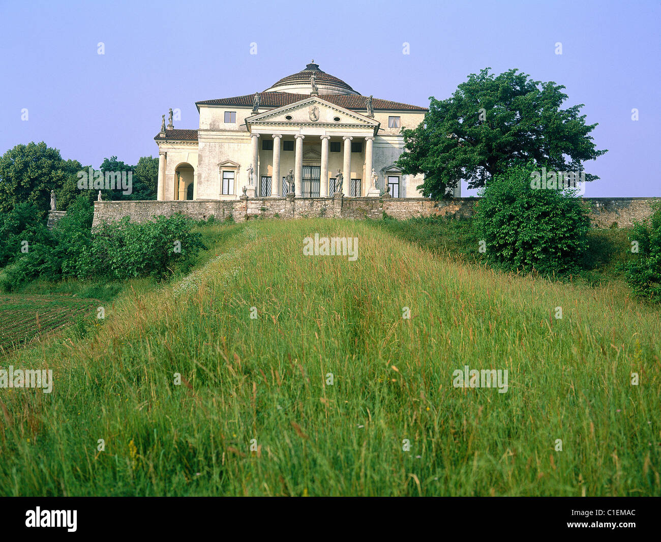 Palace called rotonda designed by the renaissance architect palladio hi ...
