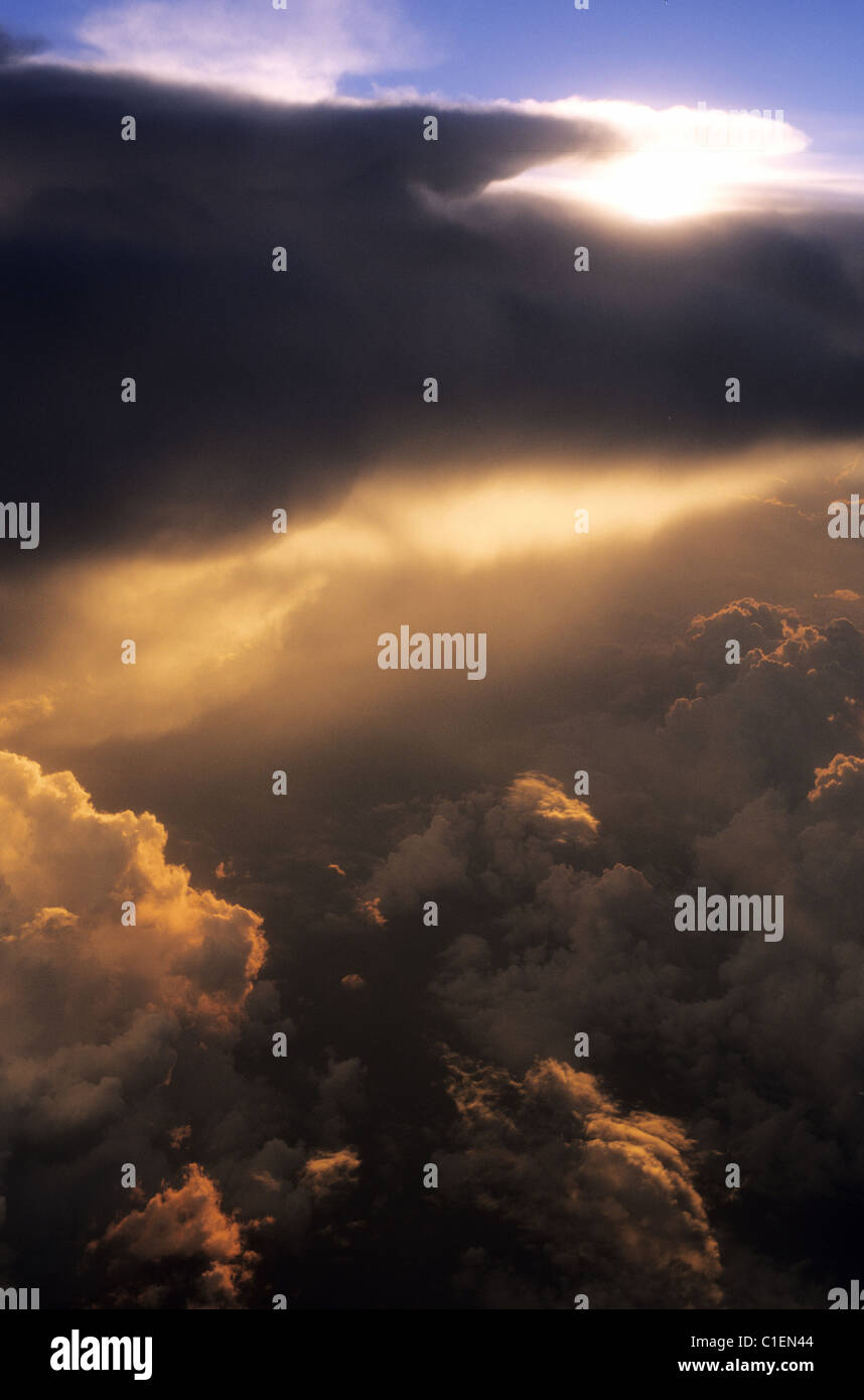 Thailand, clouds at sunset (aerial view Stock Photo - Alamy