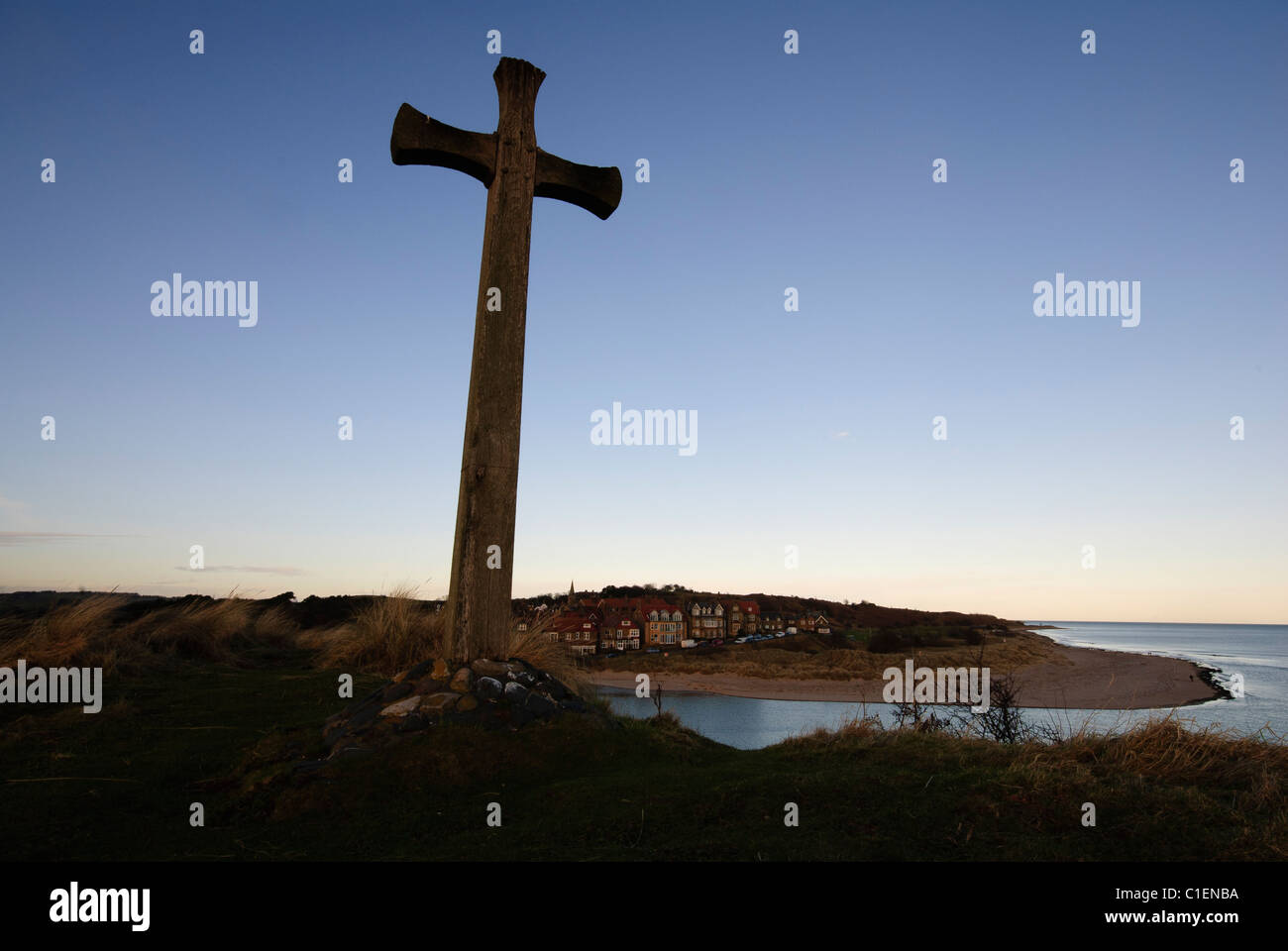 St Cuthberts Cross, Alnmouth Stock Photo - Alamy