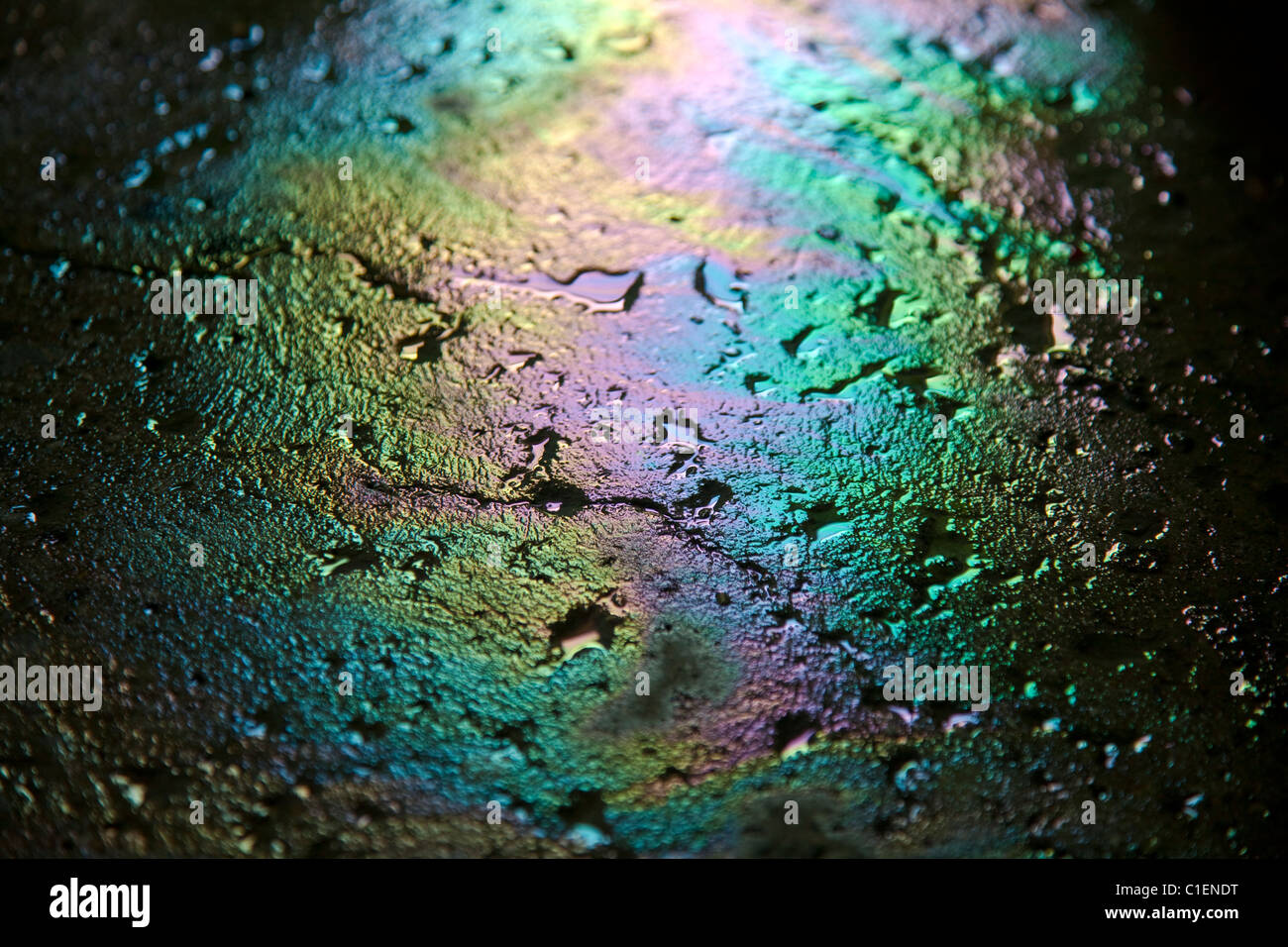 iridescence of oil Stock Photo - Alamy