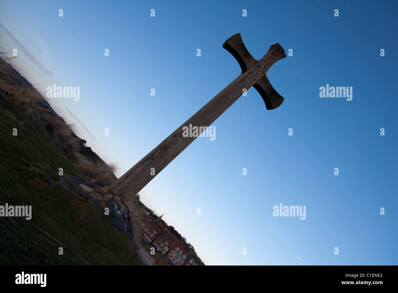 St Cuthberts Cross, Alnmouth Stock Photo - Alamy